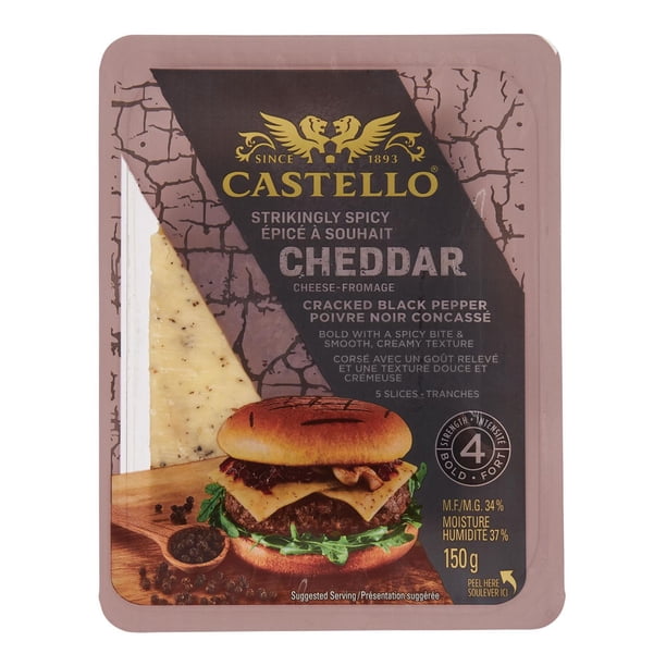 Castello® Strikingly Spicy Cheddar Cheese Slices - Walmart.ca