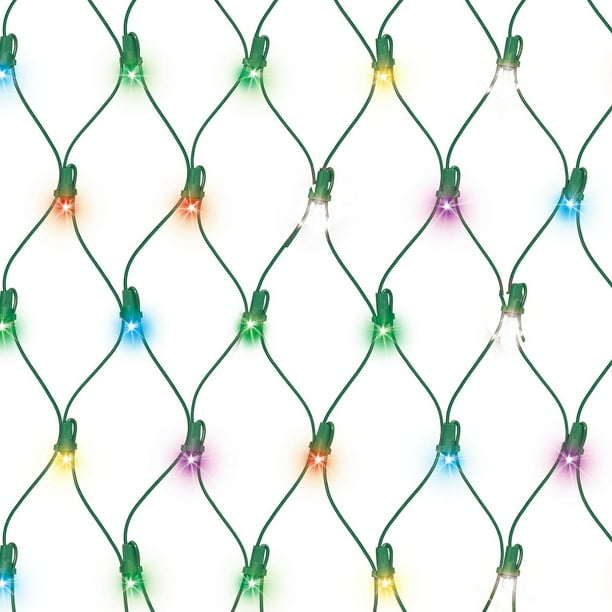 EZ-Illuminations 8'x2' 70-Count LED Ribbon Lights, Multicolor with Cool ...