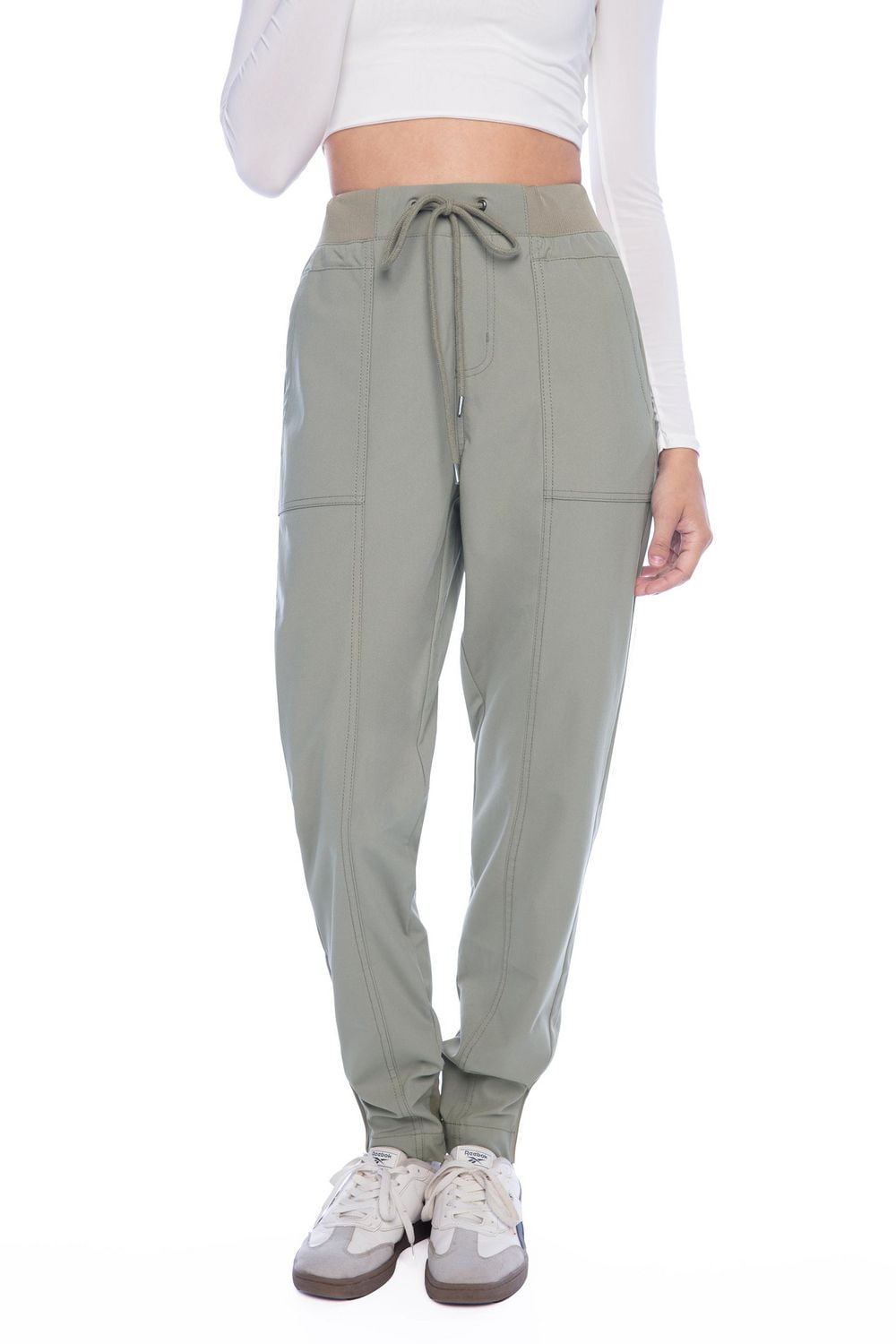 Click here for Jeaniologie Ladies High Rise Pull-On Jogger - Ligh... prices