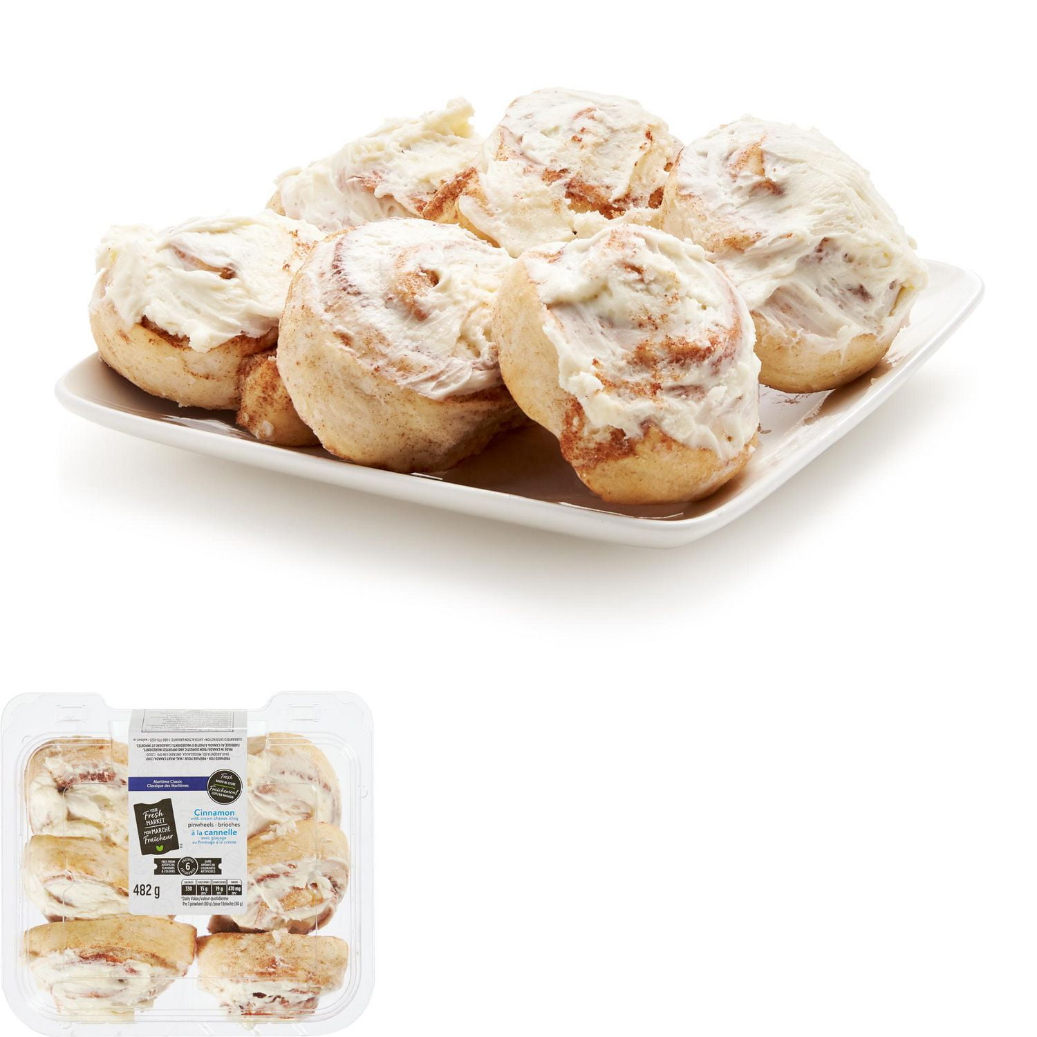 Your Fresh Market Maritime Classic Cinnamon Pinwheels with Cream Cheese ...