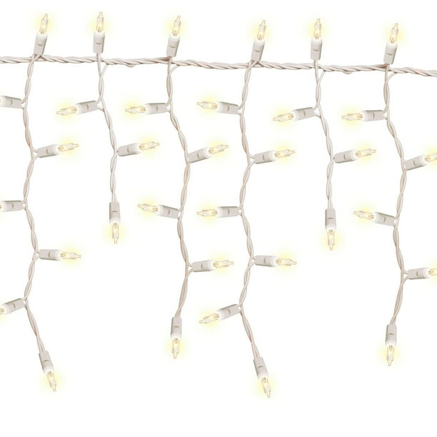 Holiday Time 150-Count Incandescent Twinkling Icicle Christmas Lights ...