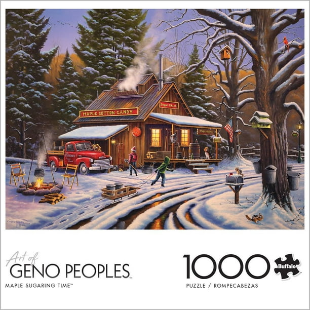 Buffalo Games – Darrell Bush - Maple Sugaring Time - 1000 Piece Jigsaw ...