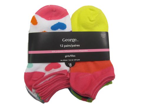 George Socks for Girls - 12 Pairs | Walmart Canada