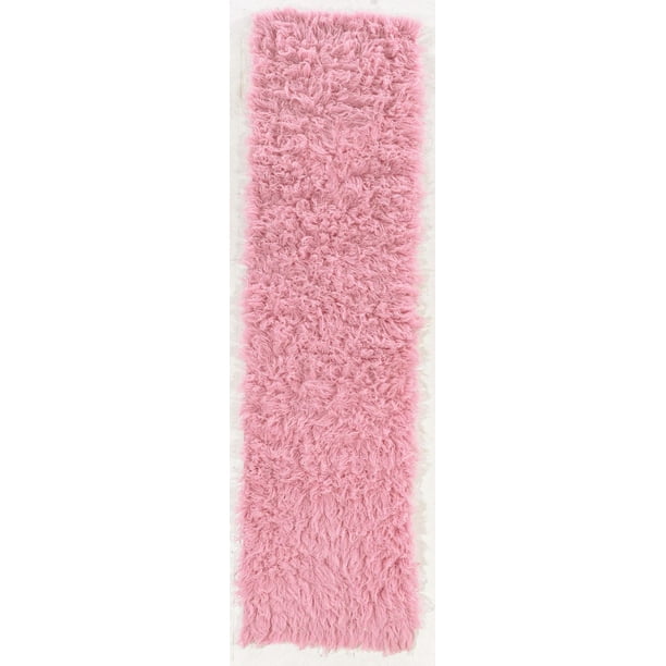 New Flokati 1400gr 2'4" x 8'6" Runner, Pastel Pink - Walmart.ca