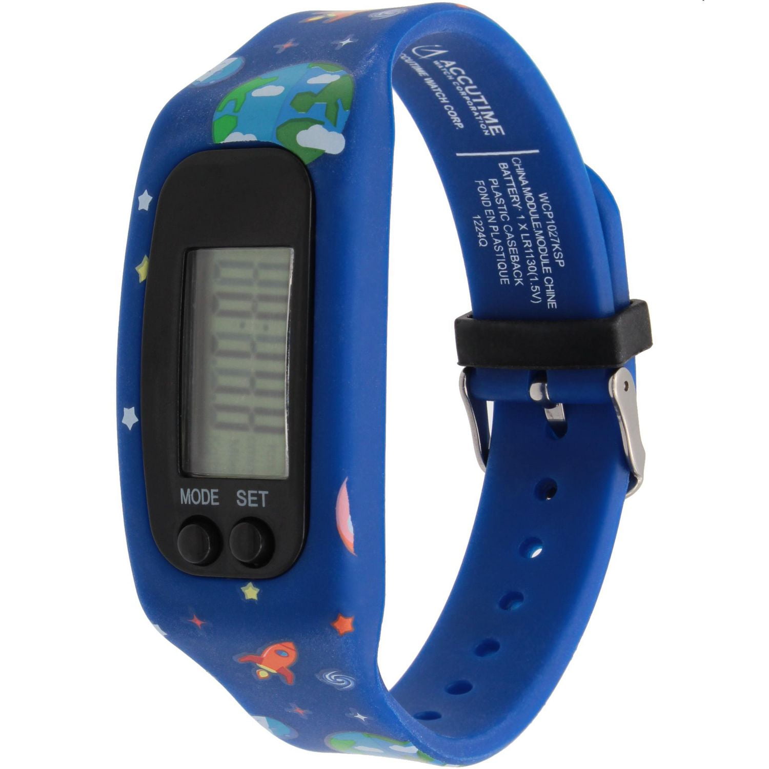 Click here for Kids Digital Pedometer Watch - Space Adventure Sil... prices