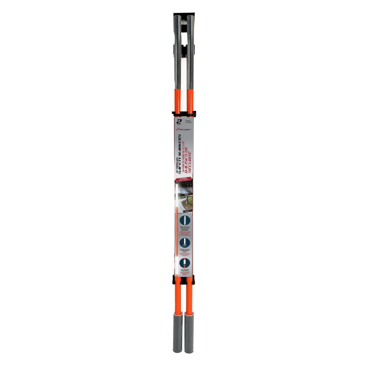 Prestige 2 Piece Driveway Markers, Driveway Reflective Poles, Orange ...