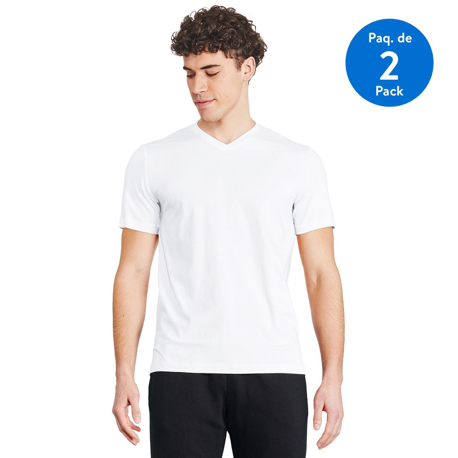Click here for George Mens V-Neckline Tee 2-Pack S prices