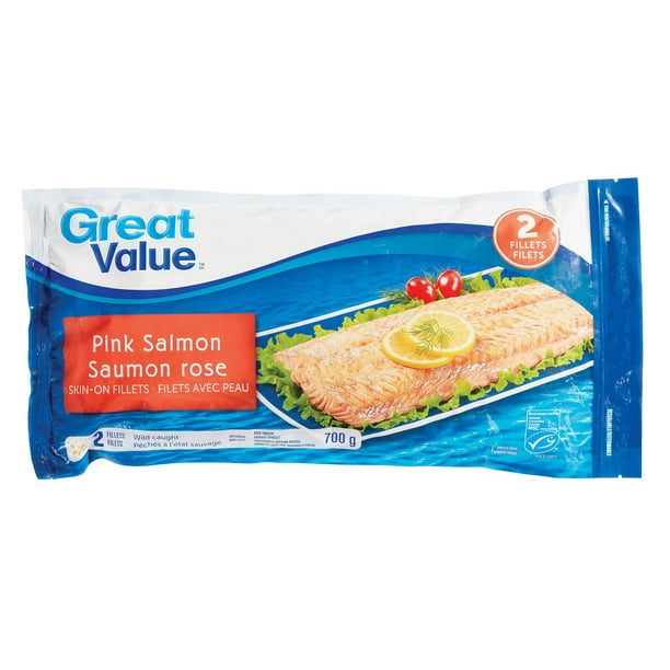 Great Value Pink Salmon Skin-On Fillets - Walmart.ca