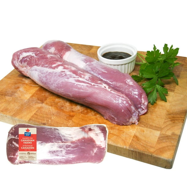 Maple Leaf Fresh Pork Tenderloin, Maple Leaf Pork, 0.82 - 1.23 kg ...