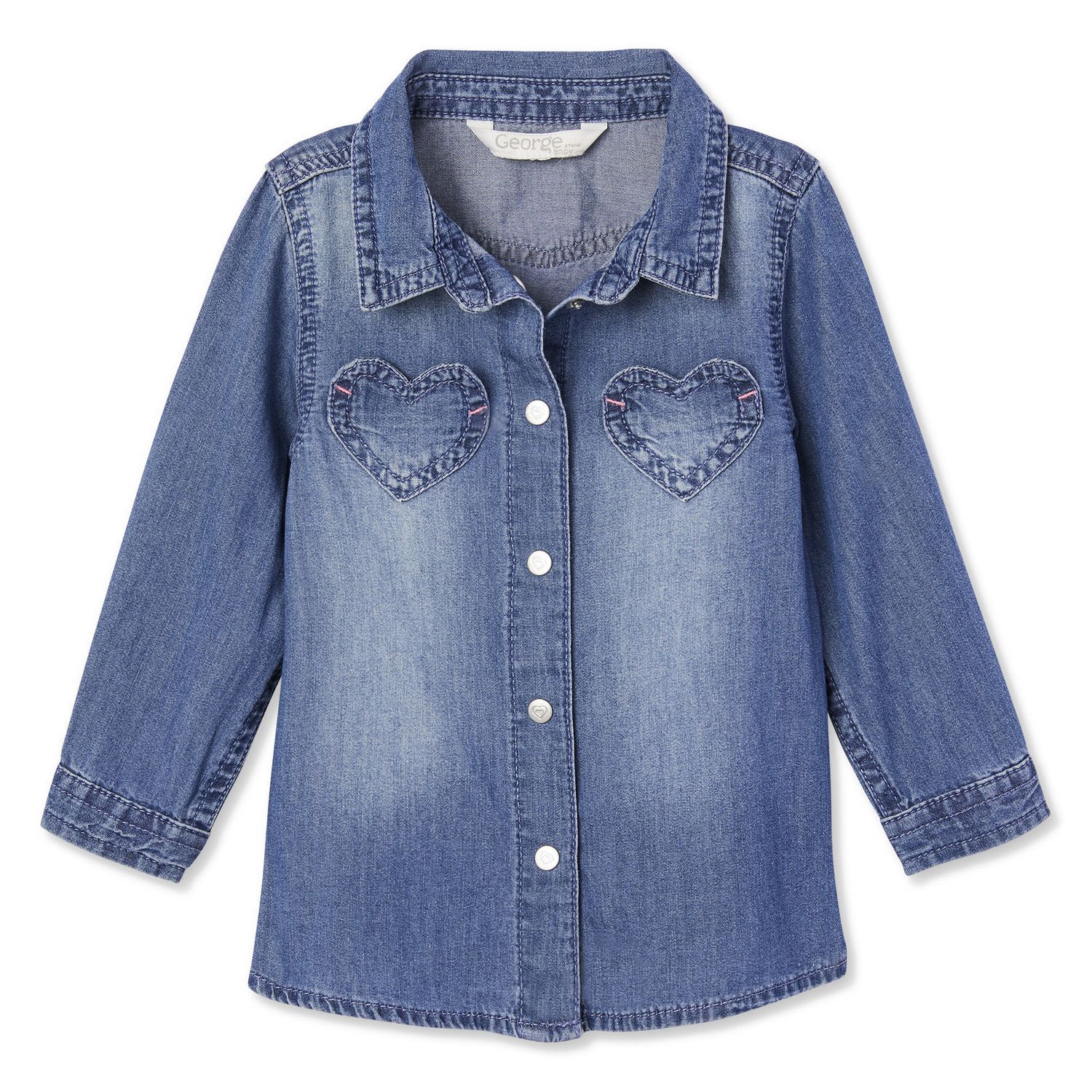 George Baby Girls' Chambray Shirt | Walmart Canada