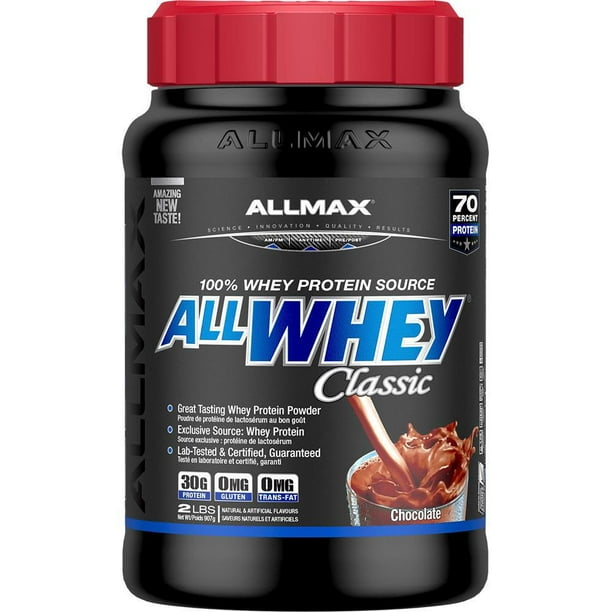 Allmax Allwhey Classic Whey Protein Chocolate Powder, 907g Protein ...
