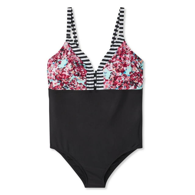 George Plus Women's Ladder Detail 1-Piece Swimsuit - Walmart.ca