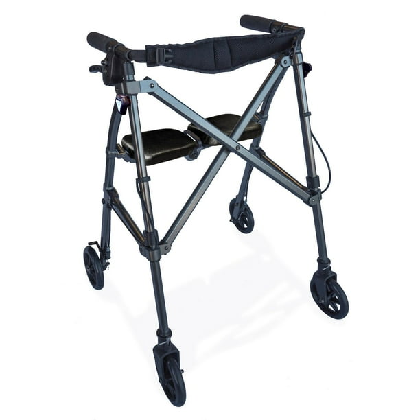 Able Life Space Saver Rollator, Lightweight Folding Walker for Seniors ...