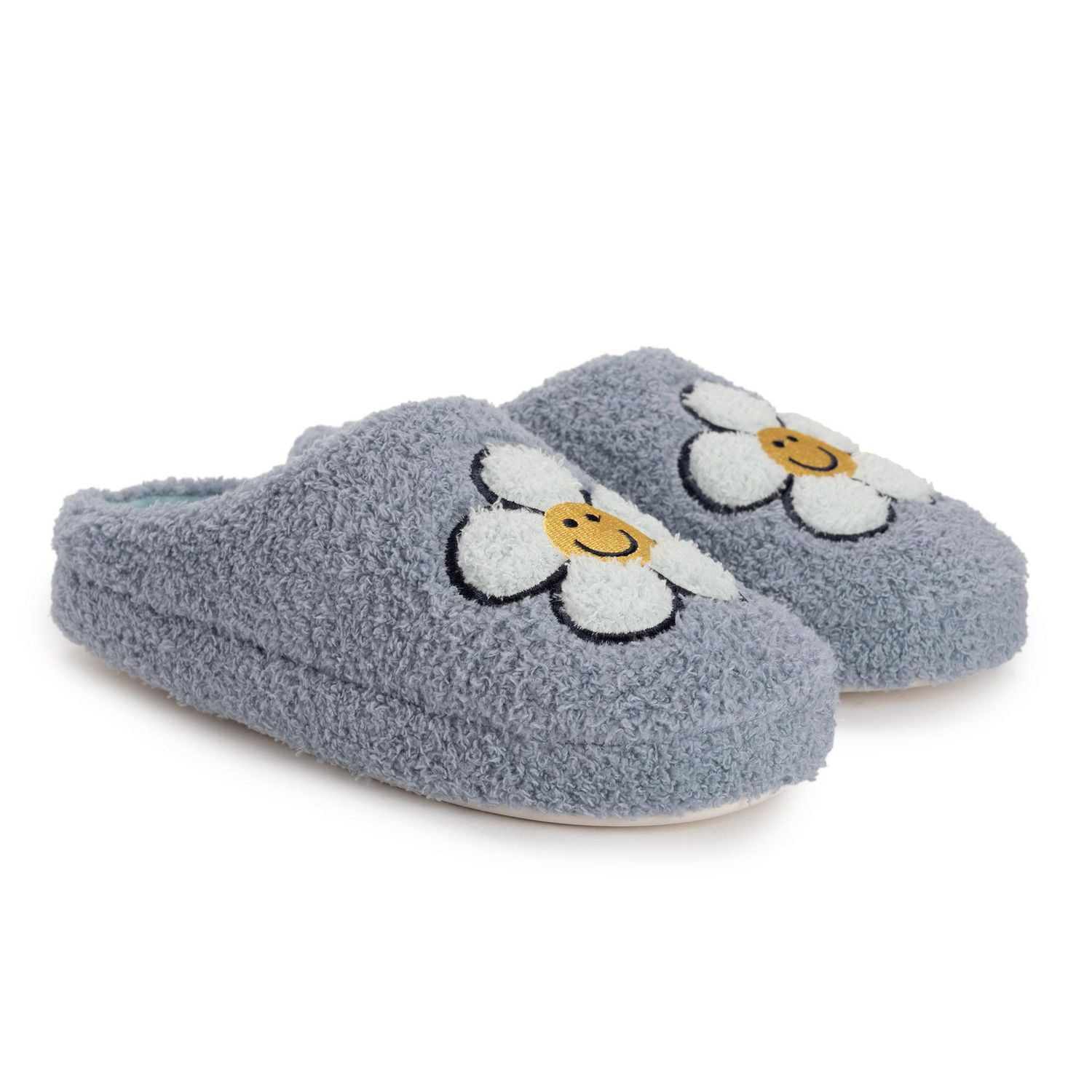 Click here for Muk Luks Ladies Slipper Blue Daisy  Sizes 5-10 7-8 prices