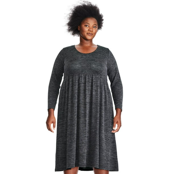 George Women's Plus Hacci Dress, Sizes 1X-4X - Walmart.ca