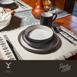 Yellowstone 12-Piece Ceramic Dinnerware Set, Beth Collection - Walmart.ca