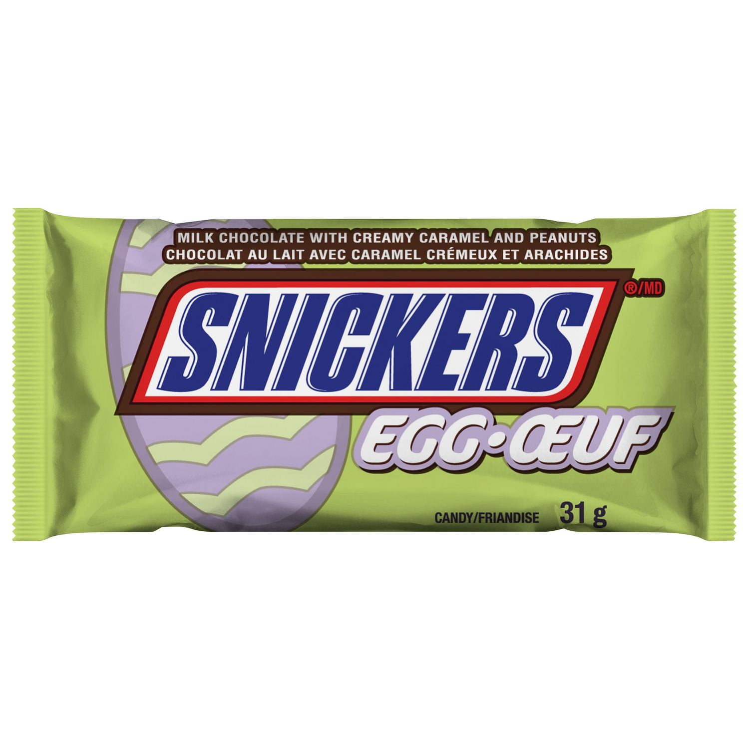Snickers Caramel and Peanut Chocolate Egg, Easter, Egg, 31g | Walmart ...