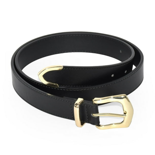 NICCI SMOOTH FINISH BELT WITH GOLD METAL TIP HARDWARE - Walmart.ca