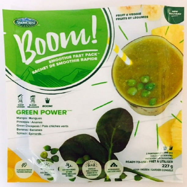 Boom! Green Power Fruit And Veggie Smoothie Fast Pack - Walmart.ca