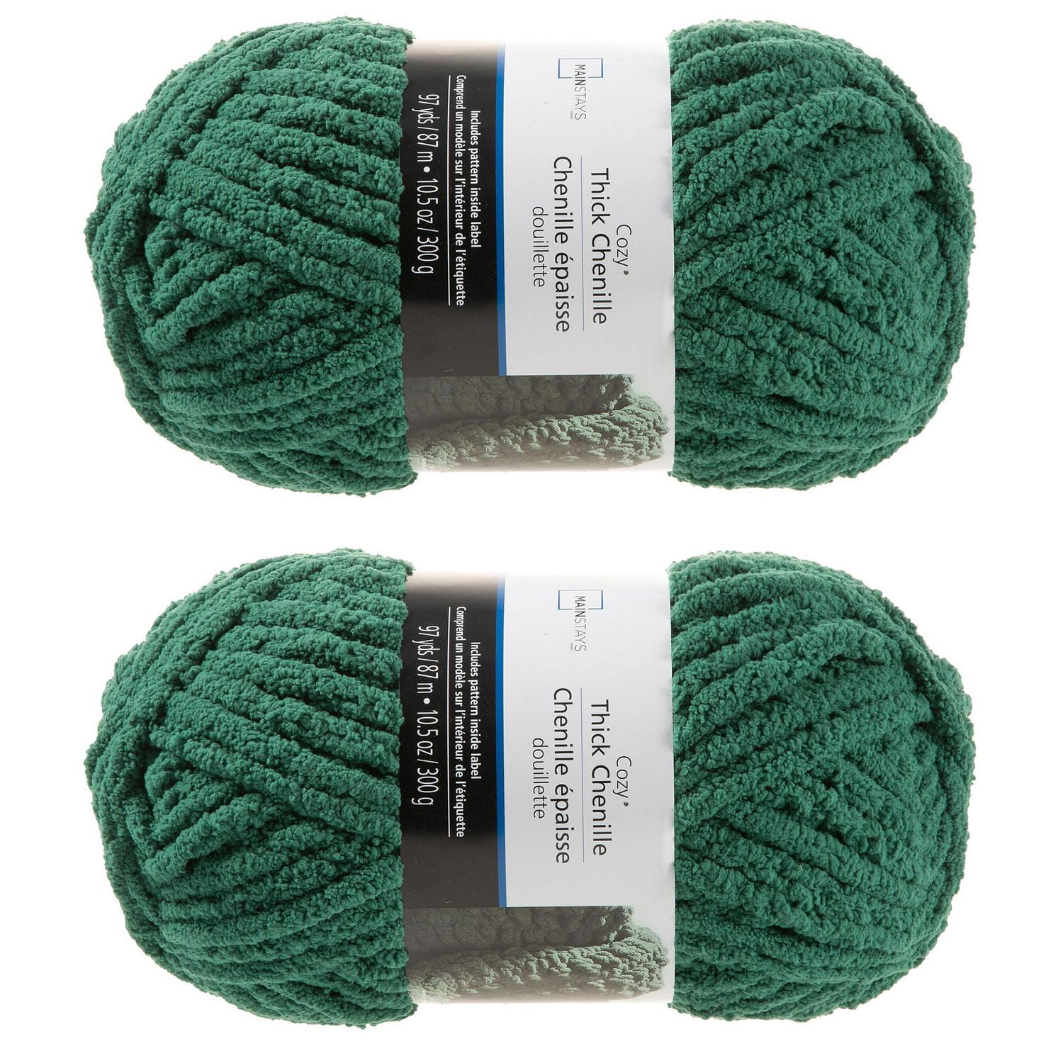 MAINSTAYS 2 PACK FOREST GREEN THICK YARN - Walmart.ca