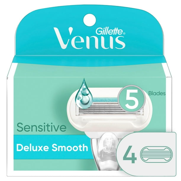 Gillette Venus Deluxe Smooth Sensitive Women's Razor Blade Refills ...