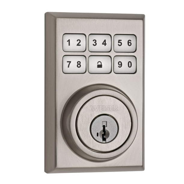 Weiser SmartCode Keyless Entry Keypad Deadbolt, Satin Nickel - Walmart.ca