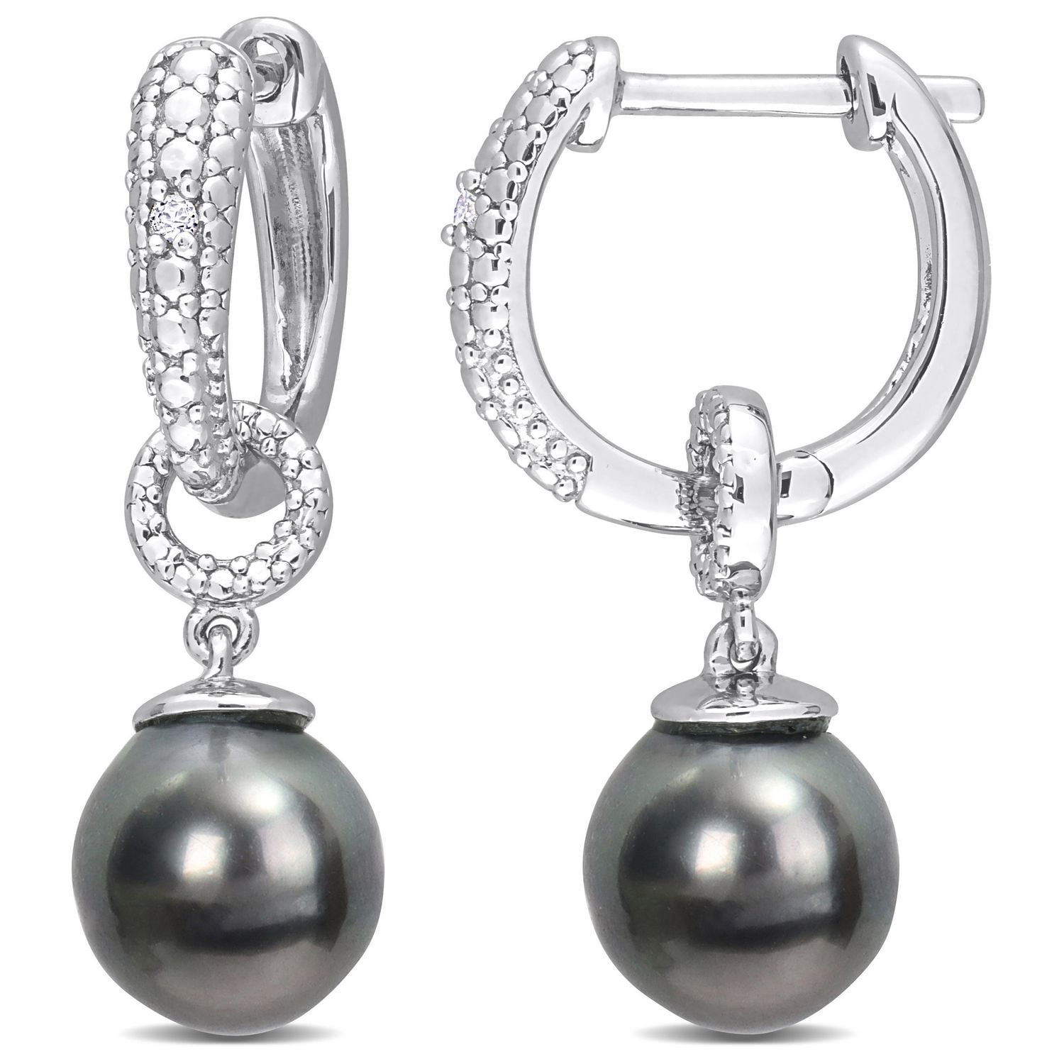 Click here for Miabella Tahitian Cultured Pearl And Diamond Accen... prices