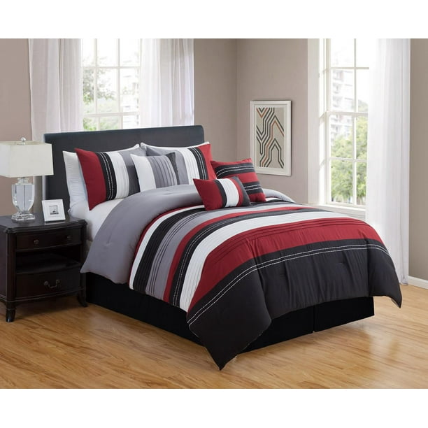 Myne Abstract design comforter set 7pcs King - Walmart.ca