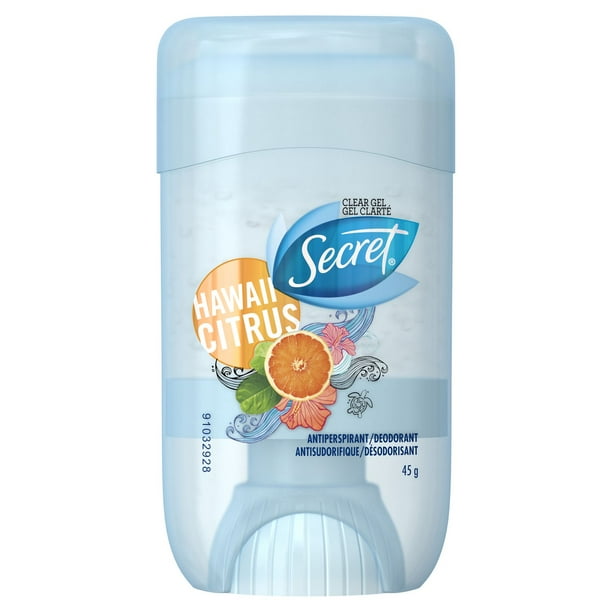 Secret Fresh Antiperspirant And Deodorant Clear Gel, Hawaii Citrus ...