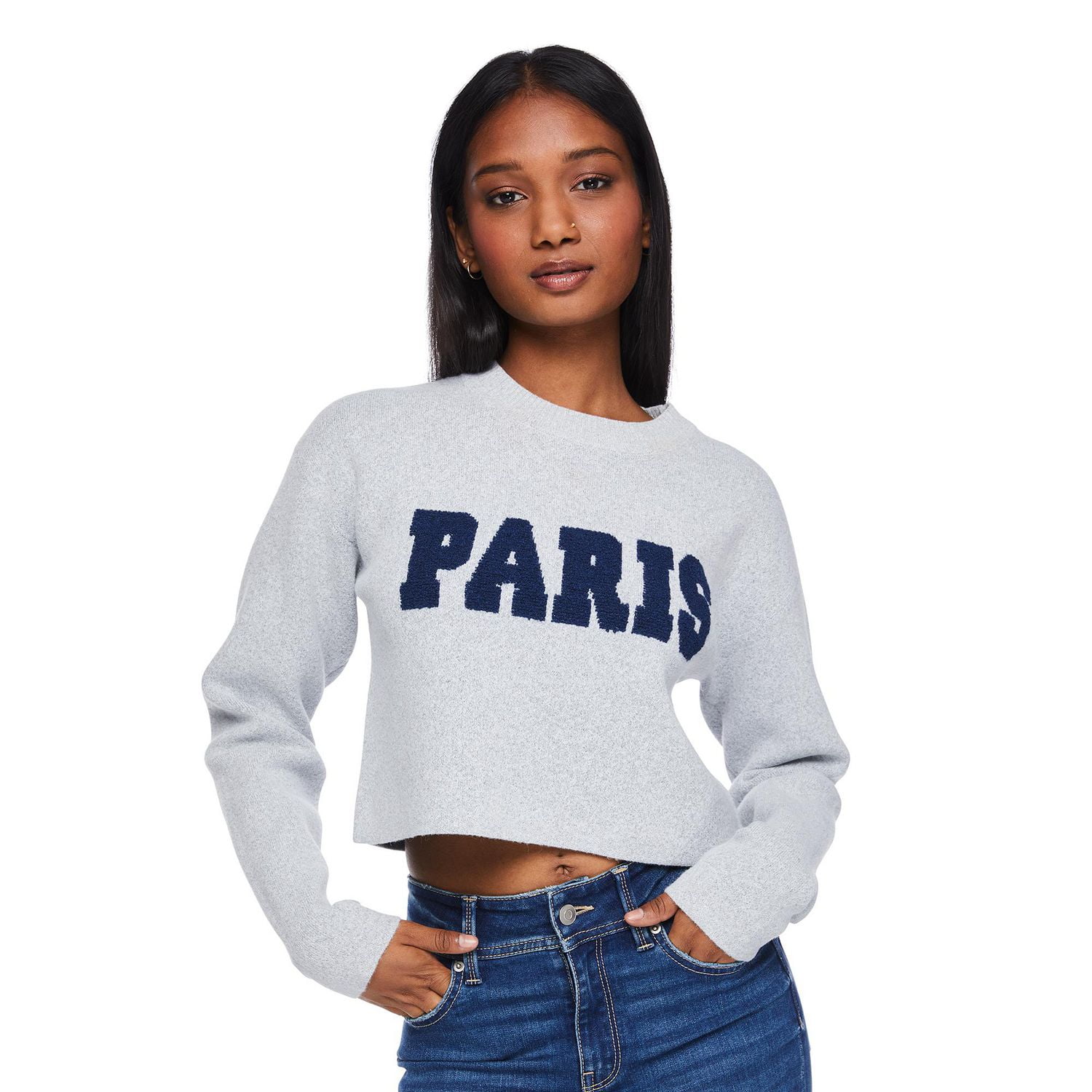 Click here for No Boundaries Womens Cropped Sweater L prices