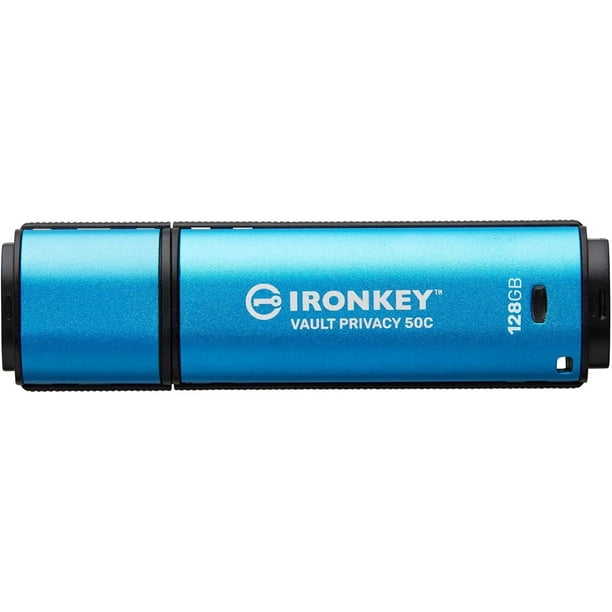 Kingston Ironkey Vault Privacy 50 USB-C 128GB Flash Drive | FIPS 197 ...