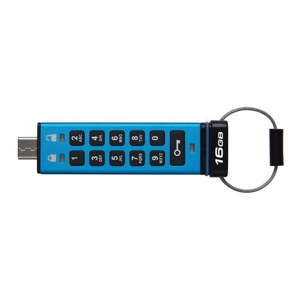 Kingston Ironkey Keypad 200 USB-C 16GB Encrypted Flash Drive | OS ...