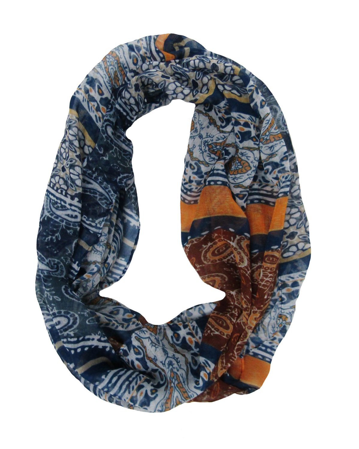 George Women's Light Weight Paisley Print Infinity Loop Scarf | Walmart ...