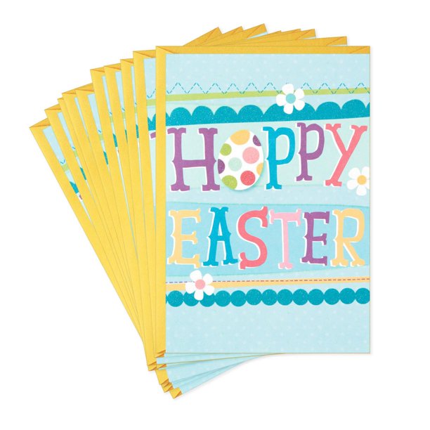 Hallmark Pack of Easter Cards, Hoppy Easter (10 Cards with Envelopes ...