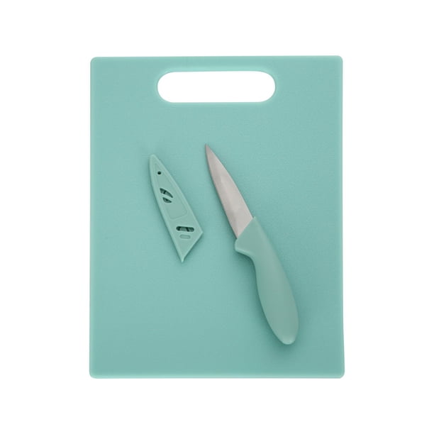 Mainstays 11" Plastic Cutting Board and 3.5" Paring Knife Set Available ...