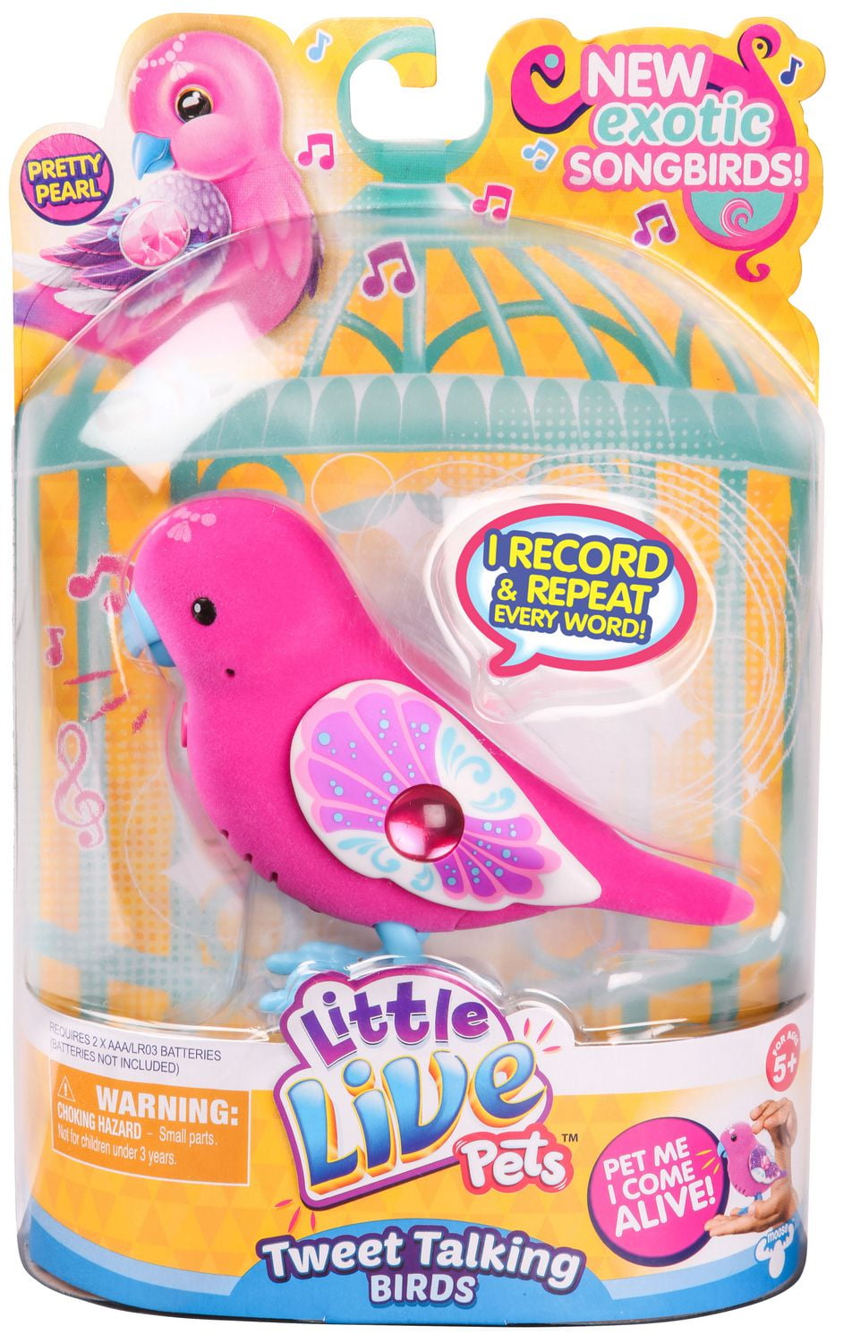 Little Live Pets Pretty Pearl Tweet Talking Bird Pet Doll | Walmart Canada