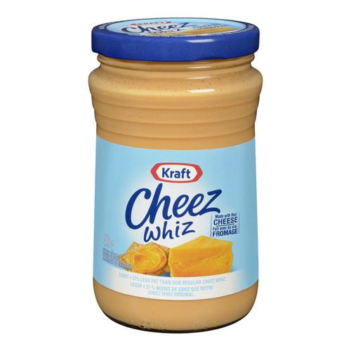 Kraft Cheez Whiz Cheese Spread, Light, 450G Jar - Walmart.ca