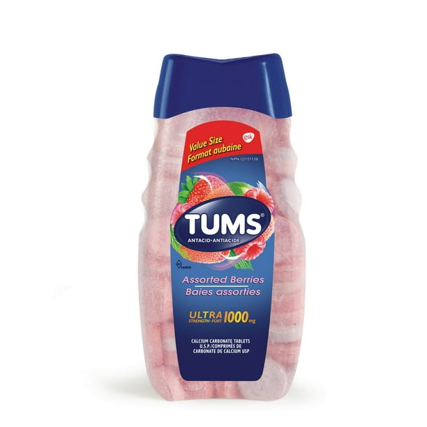 Tums Ultra Strength 1000mg Antacid for Heartburn Relief, 160 count ...
