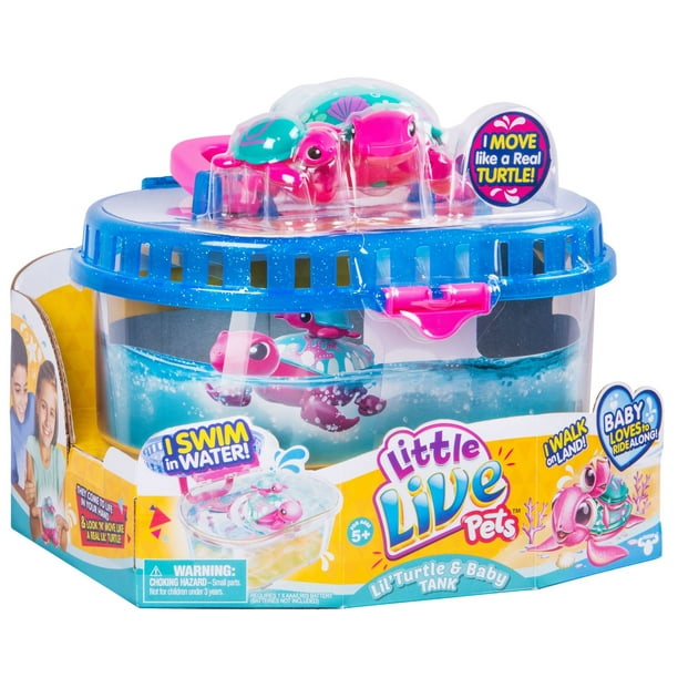 Little Live Pets Lil' Turtle And Baby Jules The Treasure Turtle And ...