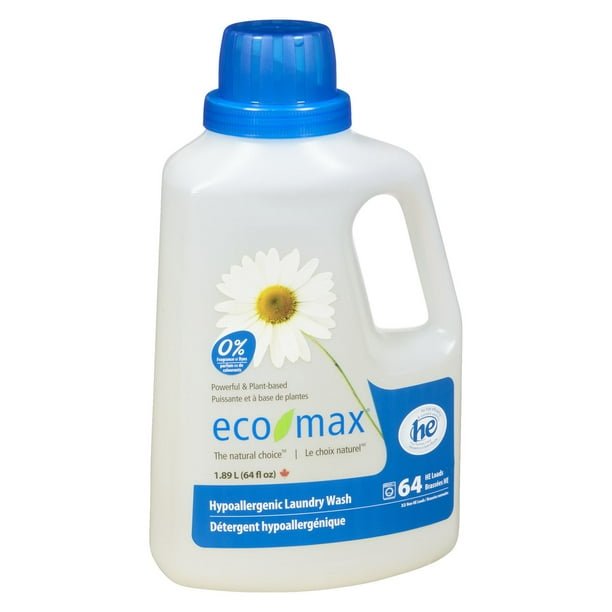 Eco-Max Hypoallergenic Laundry Wash, 1.89L/64 HE Loads - Walmart.ca