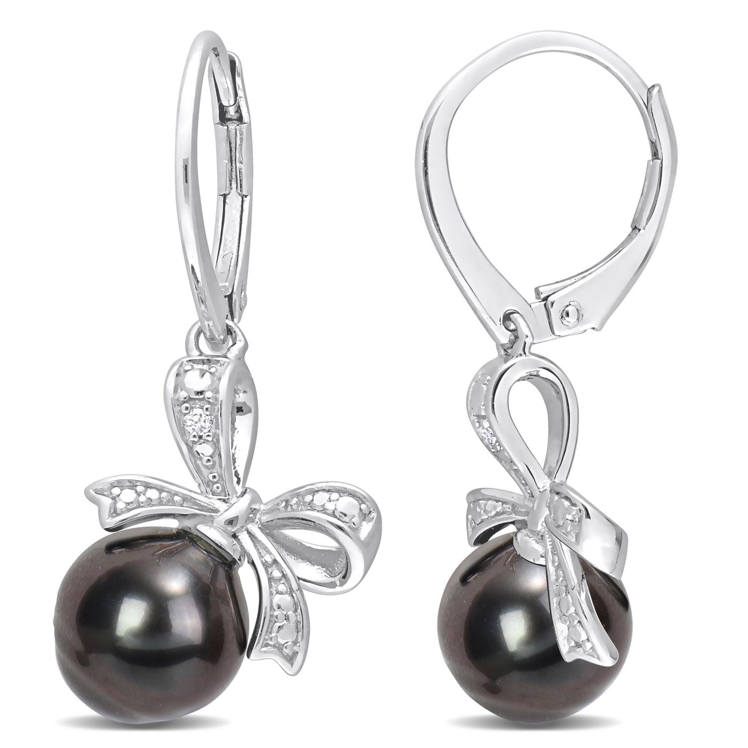 Click here for Miabella Tahitian Cultured Pearl And Diamond Accen... prices