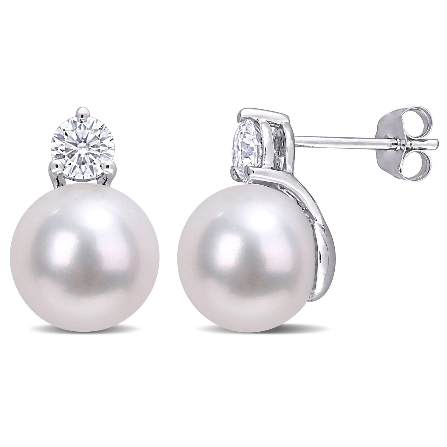 Click here for Miabella Freshwater Cultured Pearl And 4/5 Carat T... prices