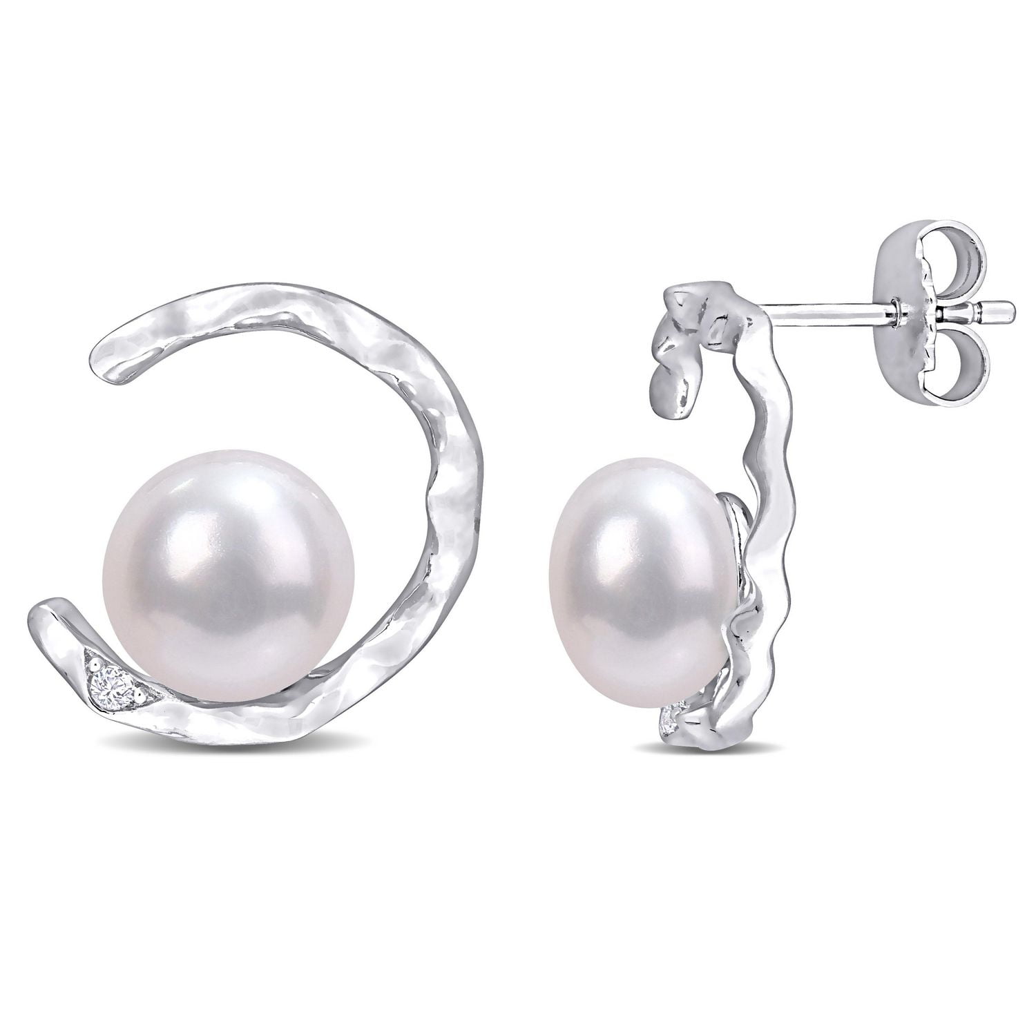 Click here for Miabella Freshwater Cultured Pearl Created White S... prices