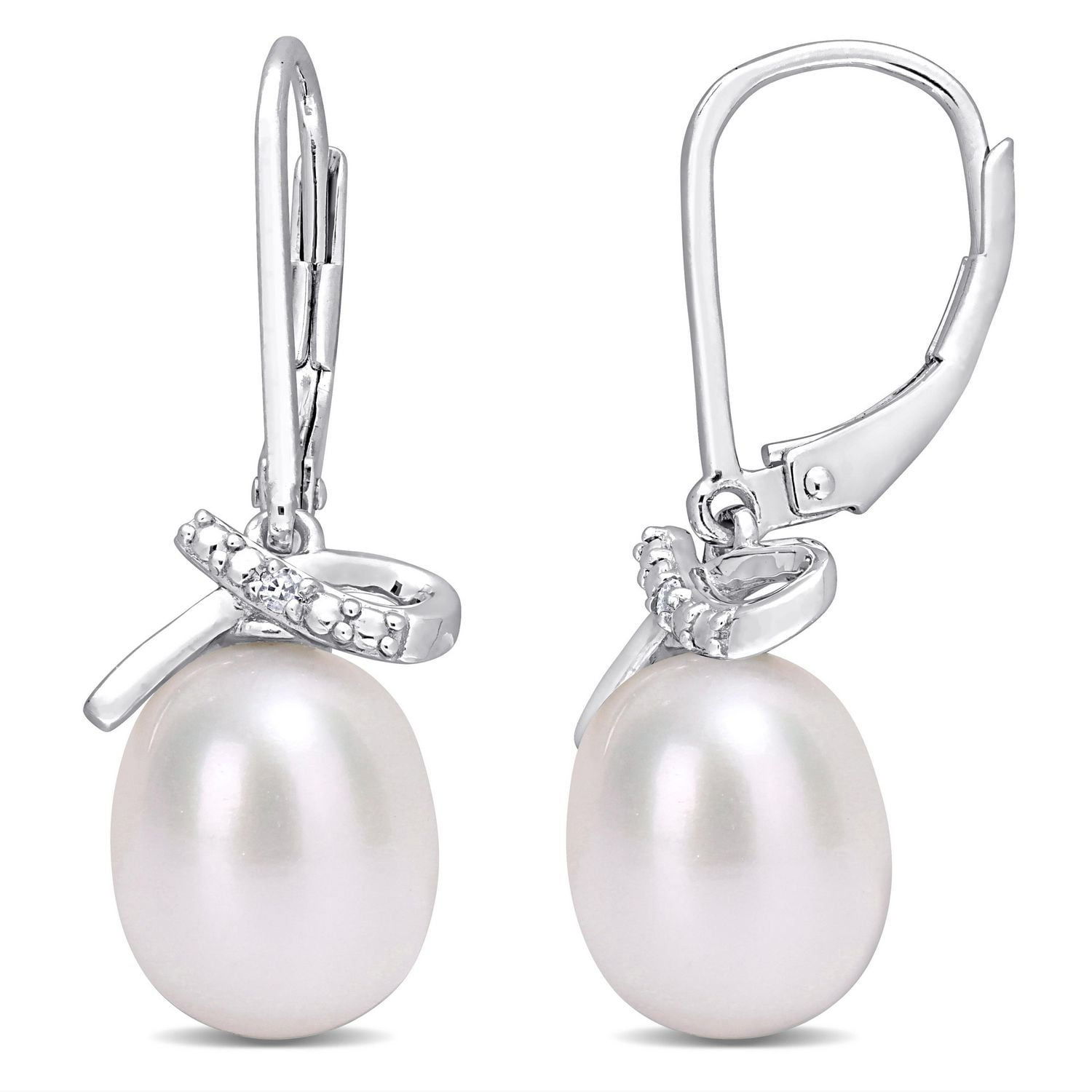 Click here for Miabella Freshwater Cultured Pearl And Diamond Acc... prices
