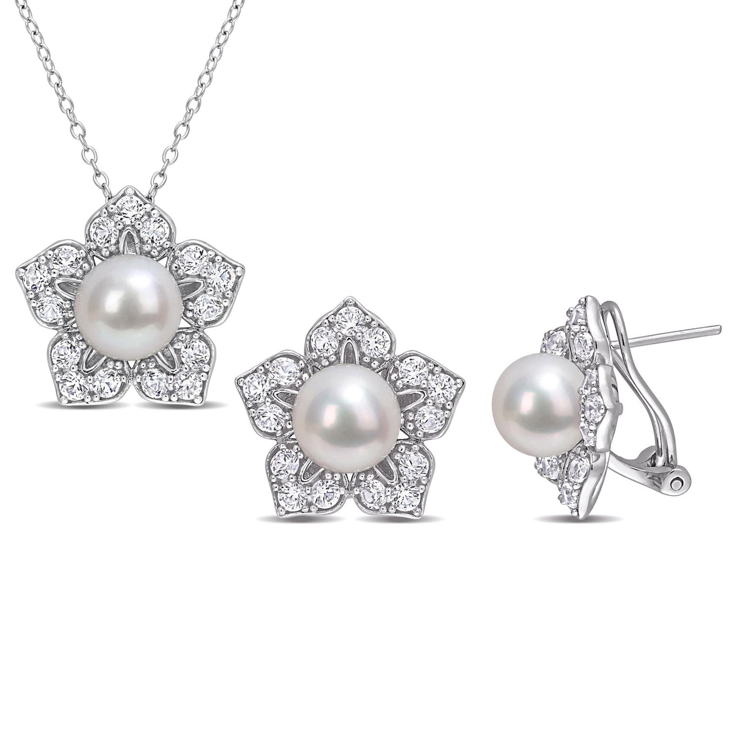 Click here for Miabella 2-Piece Cultured Freshwater Pearl And Cre... prices