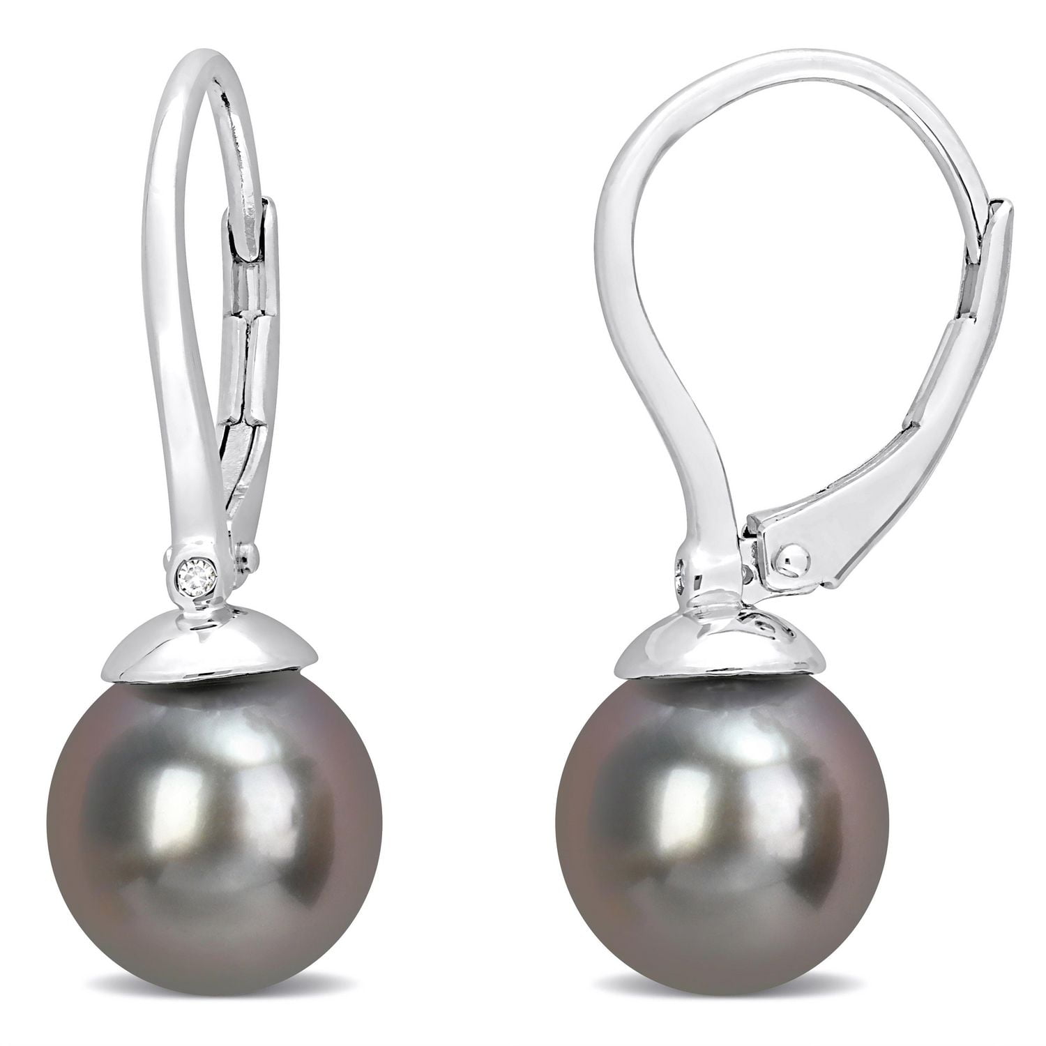 Click here for Miabella Tahitian Cultured Pearl And Diamond Accen... prices
