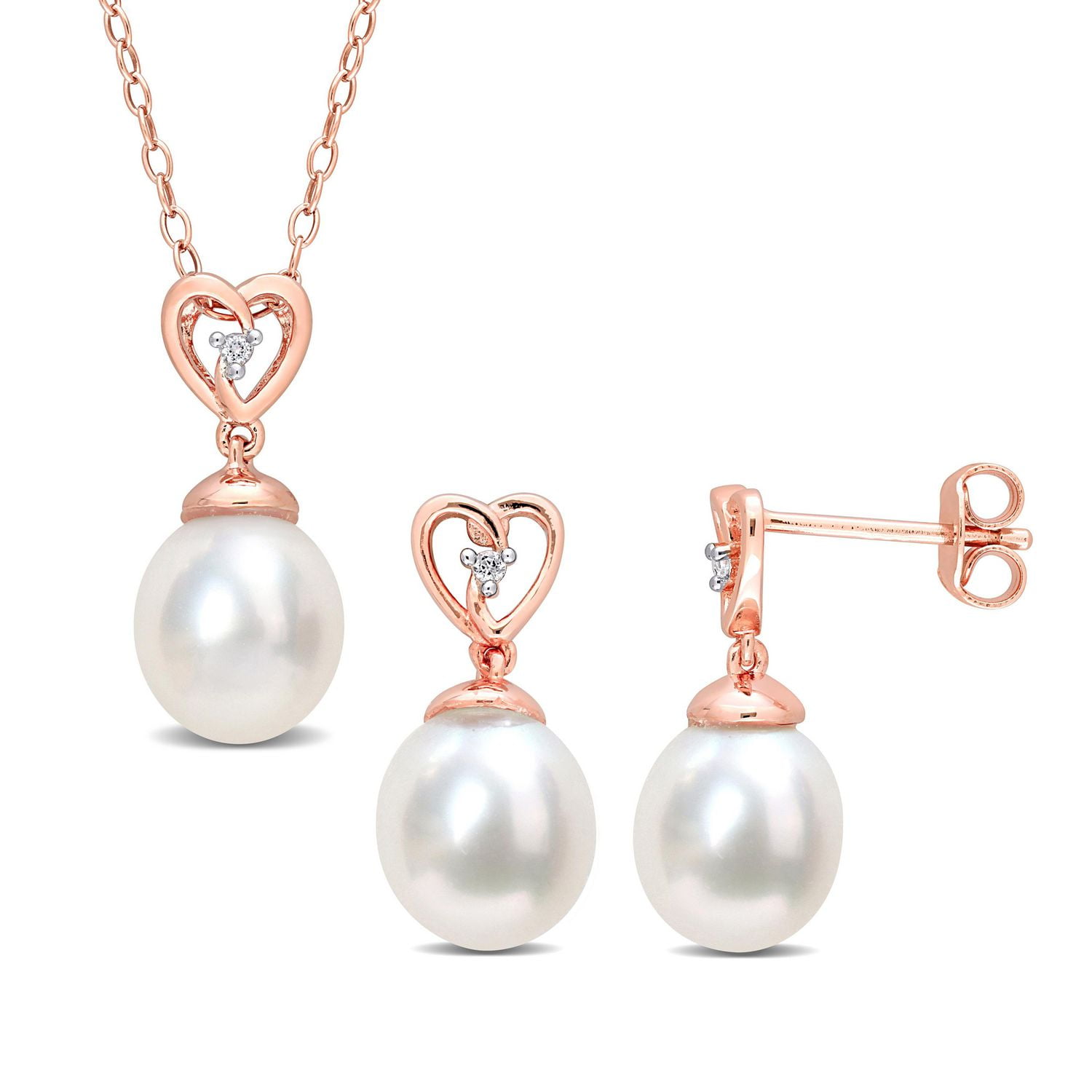Click here for Miabella 2-Piece South Sea Cultured Pearl And Whit... prices