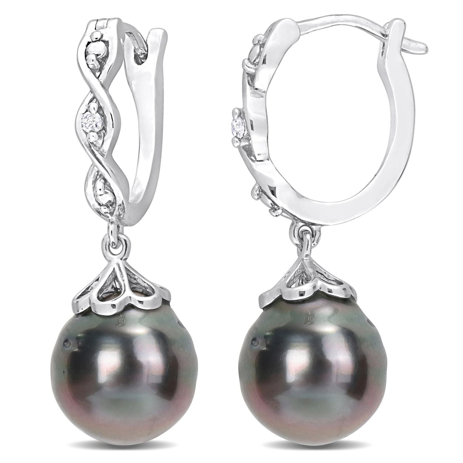 Click here for Miabella Black Tahitian Cultured Pearl And Diamond... prices