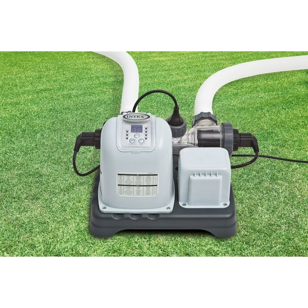 Intex 120V Krystal Clear Pool Saltwater System, for Pools up to 15,000 ...