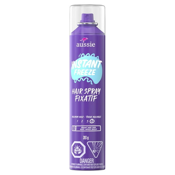 Aussie Instant Freeze Hair Spray for Curly Hair, Straight Hair, and ...